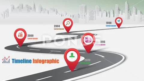 Business road map timeline infographic, Vector Illustration ~ Clip Art ...