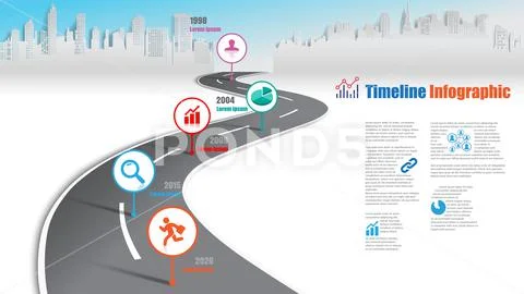 Business road map timeline infographic, Vector Illustration ...