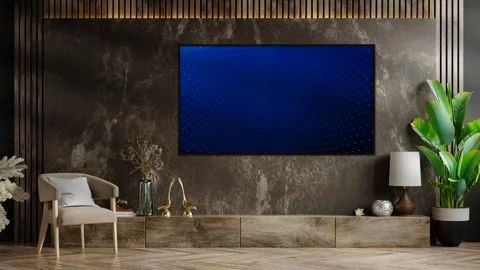 Business room with blue screen animation... | Stock Video | Pond5
