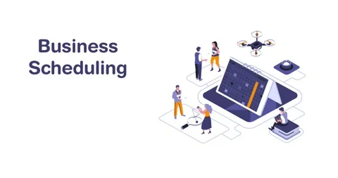 Business Scheduling Animation With Text ... | Stock Video | Pond5