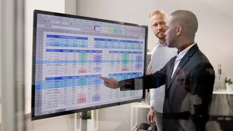 Spreadsheet Office Stock Video Footage | Royalty Free Spreadsheet ...