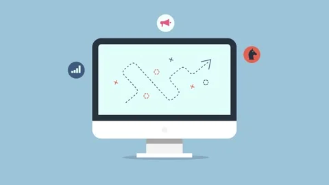 Business strategy conceptual animation. | Stock Video | Pond5