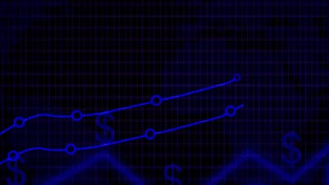 Business success graph animation. Blue c... | Stock Video | Pond5