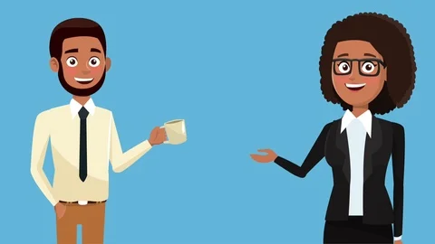 Business teamwork cartoons HD animation | Stock Video | Pond5