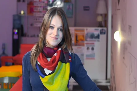 Business woman HoreCa serious standing s... | Stock Video | Pond5