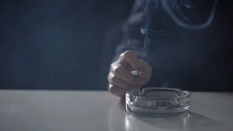 Business woman smoking cigarette, throwi... | Stock Video | Pond5