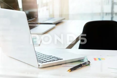 Business workspace office background. ~ Premium Photo #71799079