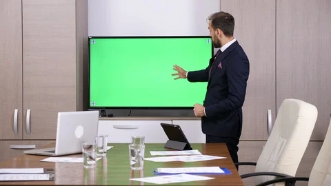 Conference Room Green Screen Stock Video Footage | Royalty Free ...