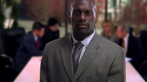 Businessman at the end of conference tab... | Stock Video | Pond5