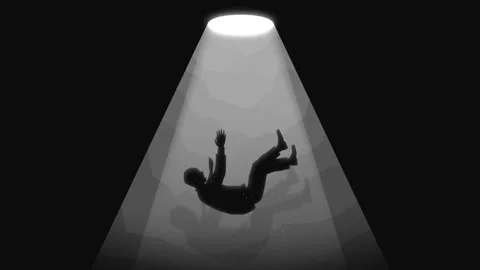 Businessman falls down into a hole conce... | Stock Video | Pond5