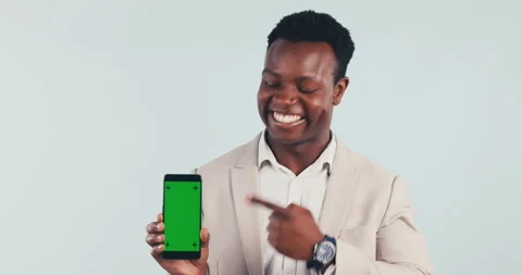 Businessman, hand and pointing to phone ... | Stock Video | Pond5