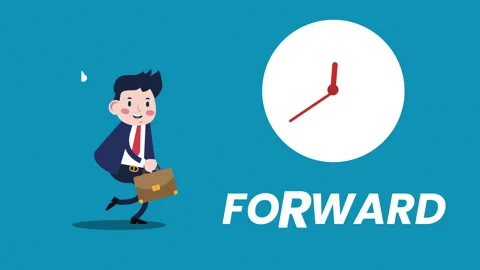Businessman running with forward message... | Stock Video | Pond5