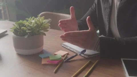 Businessman Signaling and Motioning with... | Stock Video | Pond5