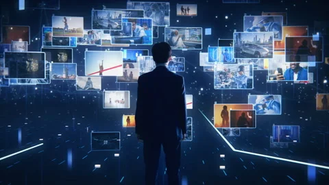 Businessman in Virtual Reality | Stock Video | Pond5