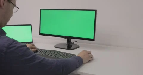 Businessman Working On A Personal Comput... | Stock Video | Pond5