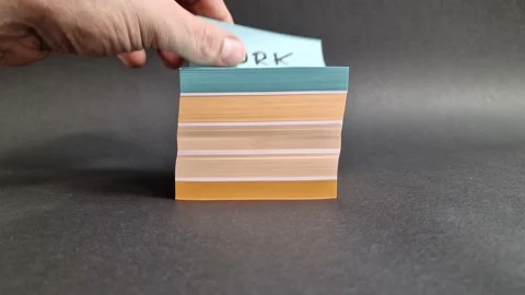 Businessman`s hand showing sticky note w... | Stock Video | Pond5