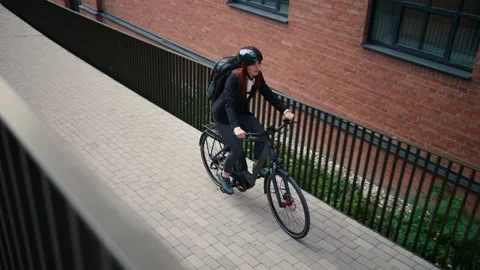 Businesswoman commuter on the way to wor... | Stock Video | Pond5