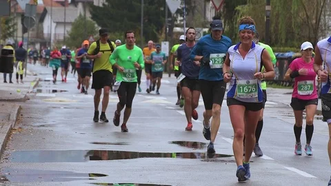 Busty Running Stock Footage ~ Royalty Free Stock Videos | Pond5