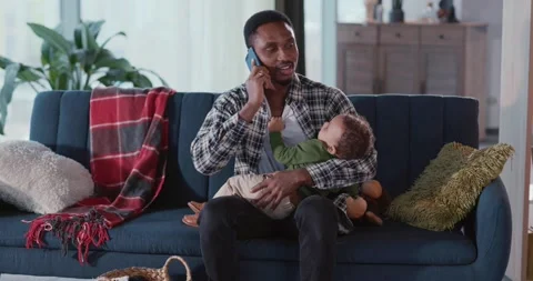 Busy Daddy Stock Video Footage | Royalty Free Busy Daddy Videos | Pond5