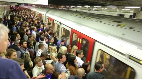 Busy London underground subway station t... | Stock Video | Pond5