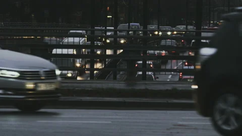 Busy Split Level Junction of the Multi-l... | Stock Video | Pond5