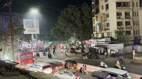 Busy traffic jam on western express high... | Stock Video | Pond5