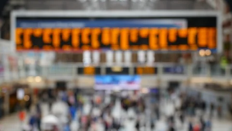 Crowd Train Station Stock Video Footage | Royalty Free Crowd Train ...