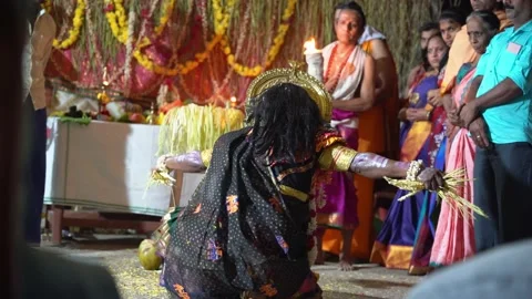 Buta Kola is a ritual folk dance | Stock Video | Pond5