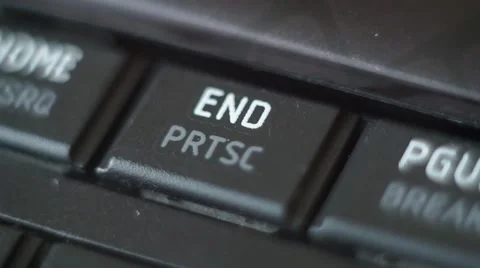Button End Black PC Keyboard Typing | Stock Video | Pond5
