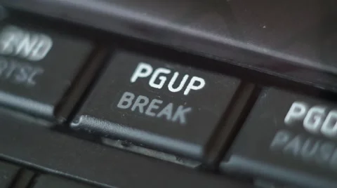 Button Pg Up Black PC Keyboard Typing | Stock Video | Pond5