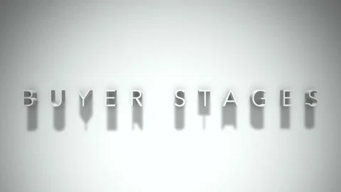 buyer stages 3D title animation white te... | Stock Video | Pond5