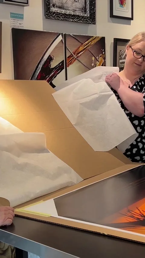 buying painting in art store auction wom... | Stock Video | Pond5