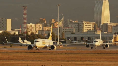 Buzz Airline Boeing 737 MAX 8-200 at Sof... | Stock Video | Pond5