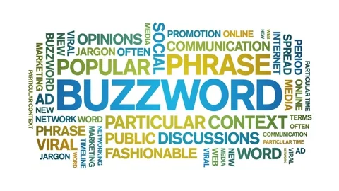 Buzzword animated word cloud,tag text ki... | Stock Video | Pond5