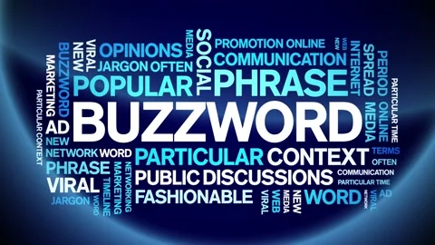 Buzzword animated word cloud,tag text ki... | Stock Video | Pond5