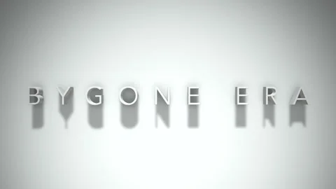 bygone era 3D title animation with shado... | Stock Video | Pond5