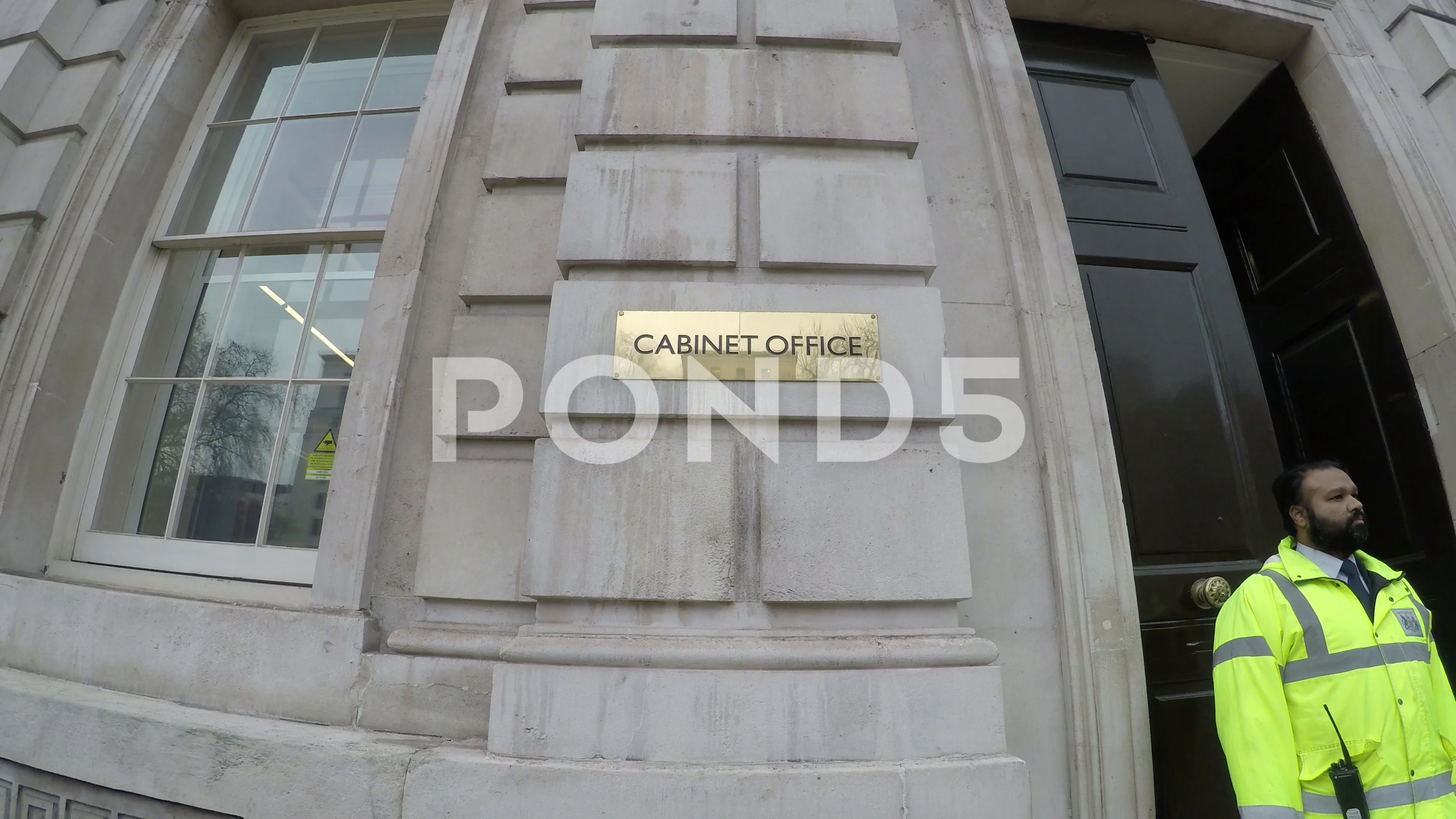 Cabinet Office 70 Whitehall 4k Crane Rev Stock Pond5