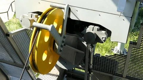 Cable Car Lifting Wheel Mechanism | Stock Video | Pond5