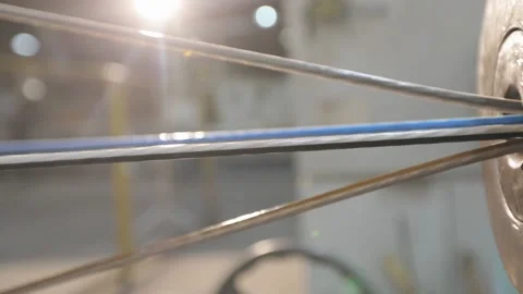 Cable manufacturing process in a modern ... | Stock Video | Pond5