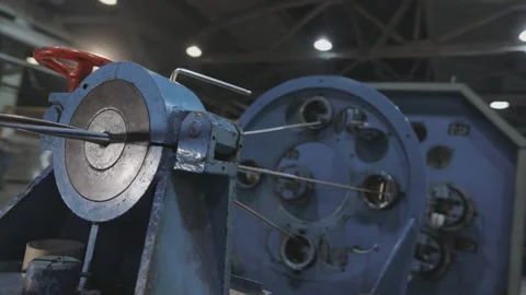 Cable manufacturing process in a modern ... | Stock Video | Pond5