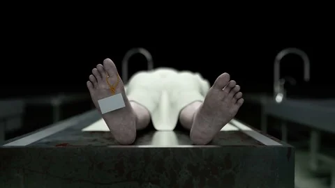 cadaver, dead male body in morgue on ste... | Stock Video | Pond5
