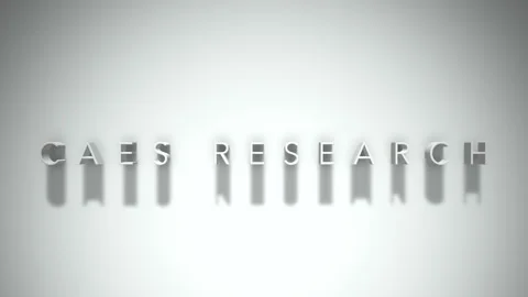 caes research 3D title animation white t... | Stock Video | Pond5