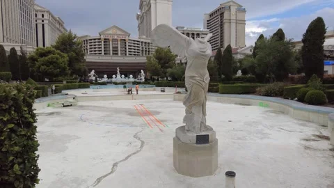 Caesars Palace Drained Water Display Wit... | Stock Video | Pond5