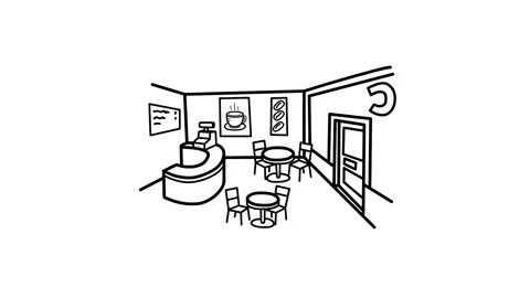 Animated Cafe Stock Videos – Royalty-Free HD & 4K Videos