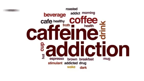 Caffeine addiction animated word cloud, ... | Stock Video | Pond5