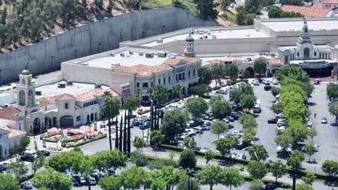 Calabasas Shopping Mall California Drone... | Stock Video | Pond5