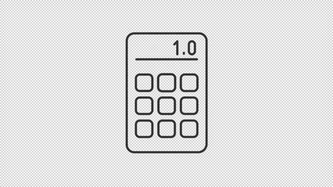 Calculator animated icon | Stock Video | Pond5