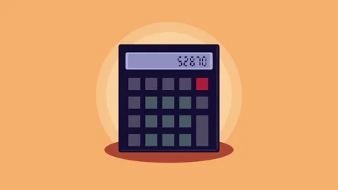 calculator math device digital animation | Stock Video | Pond5