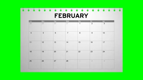 Calendar with fast flipping pages | Stock Video | Pond5