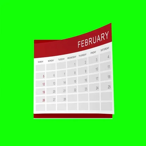 Calendar – green screen (4K) | Stock Video | Pond5
